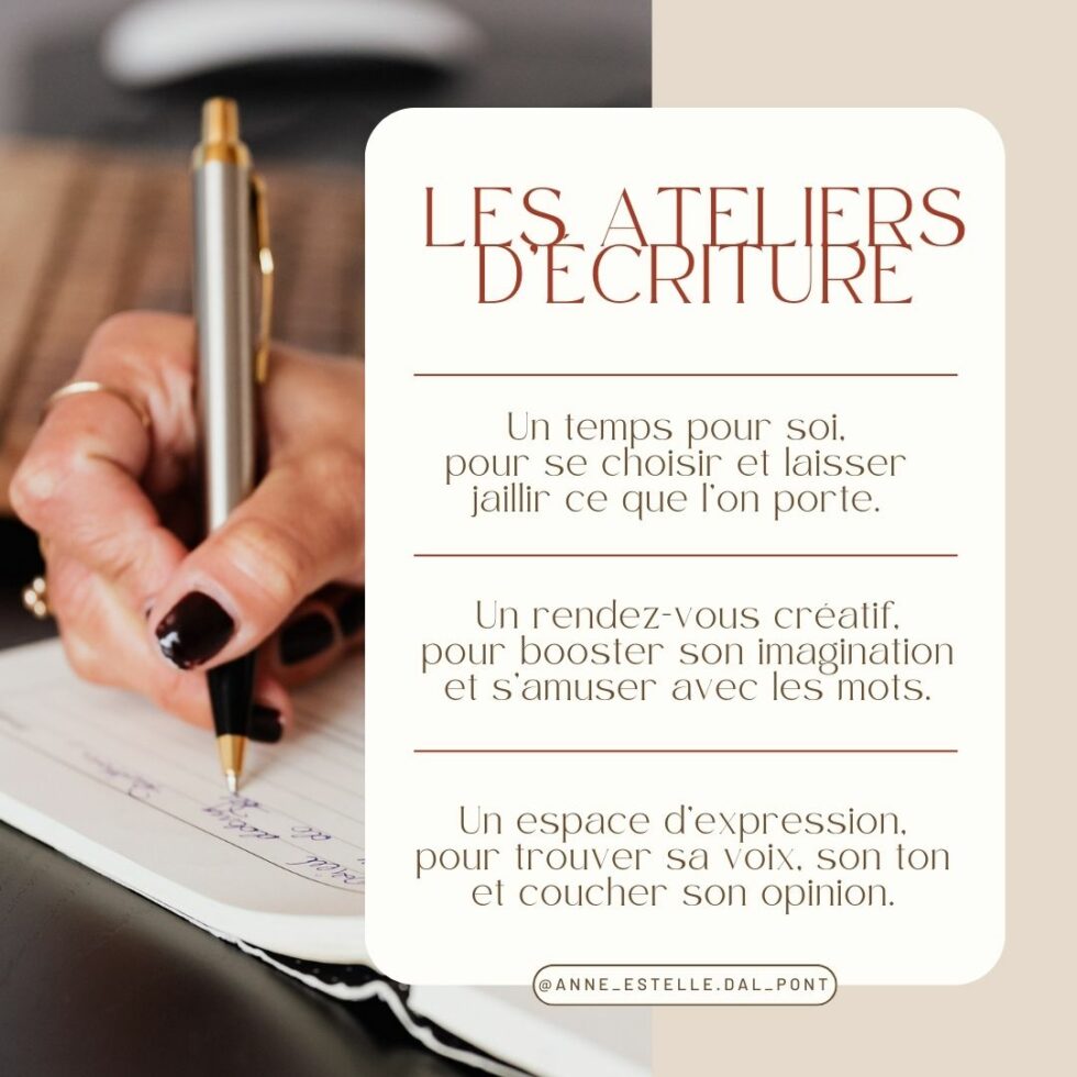 Ateliers d’écriture - Anne Estelle